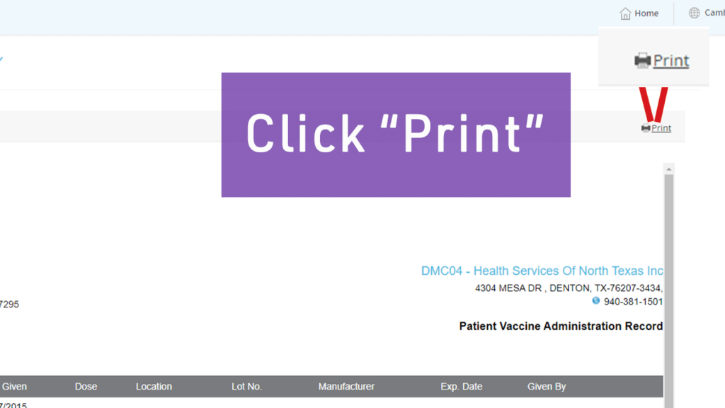 Accessing Your Immunization Records - Health Services of North Texas